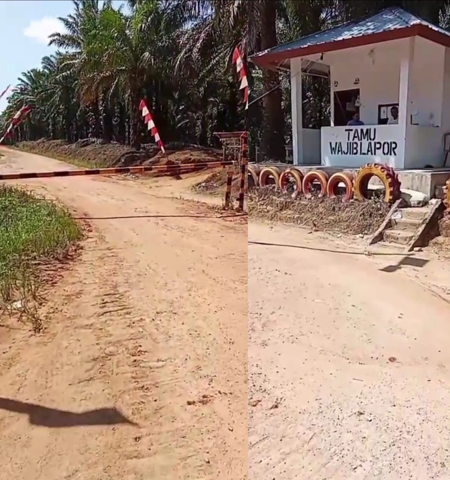 Keberadaan Portal milik Perusahaan Sawit PT SNS di Dusun Selindung ...